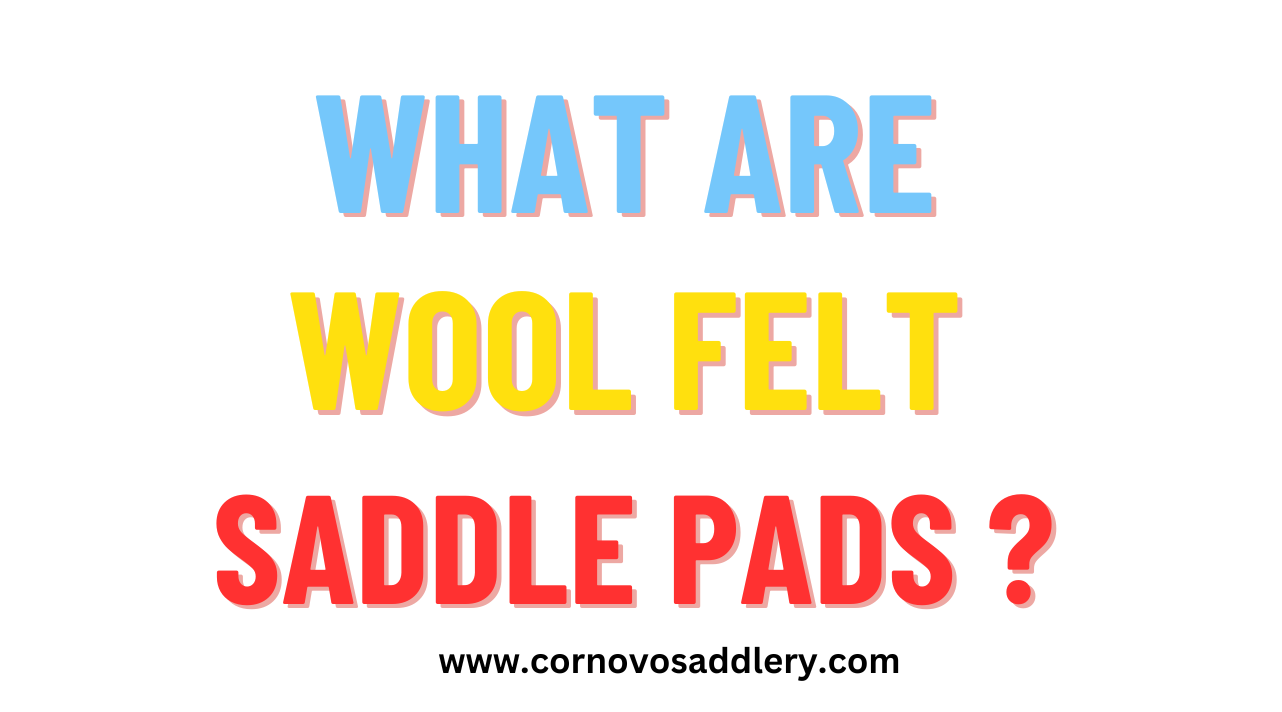 what are wool felt saddle pads ? - Cornovo Saddlery